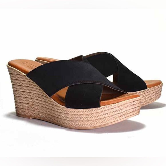 Cordani | Shoes | Cordani Womens Braylin Espadrille Wedge Sandal Black ...